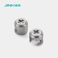 China JINHAN furniture panel connector cam lock nuts JH-1048 | High-Strength Carbon Steel | Nickel Plated | Concealed Fastener for sale