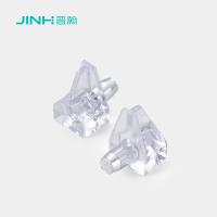 China Jh-4004 Bedroom Shelf Holder Pegs | Zinc-Plated Steel & Transparent Plastic | 10.6×11mm For Cabinet/Bookcase Reinforcement for sale