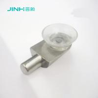 China concealed metal shelf pegs - Transparent Bracket & Nickel Plated Base for Glass Shelves, Holds 23mm Thick, JH-4011 Model​ for sale