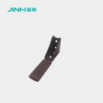 China L-Shaped Plastic Corner Bracket with Cover, 4-Hole Fastening for Furniture Board Connection, High-Strength Injection Molded, 10x28mm (JH-17010) for sale