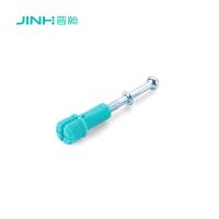 China JH-2063 Minifix Spreading Bolt with Eccentric Cam Lock Connector | Cold Rolled Carbon Steel & Nylon | Zinc Plated | for 15mm+ Cabinet & Wardrobe Panels for sale
