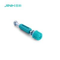 China JH-2162 long term durability cam connector screw, 41mm Zinc-Plated Steel Cam Lock with Nylon Sleeve & Expansion Bolt for sale