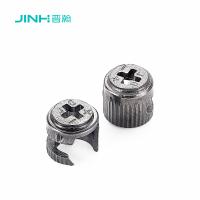 China Jh-1043 Cabinet Fittings Minifix Cam Lock For Furniture｜Cold Rolled Carbon Steel Cam Dowel for sale