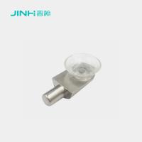 China Jh-4011 , Nickel-Plated Steel Glass Clamp For Cabinet/Closet, 8mm Height 23mm Width for sale