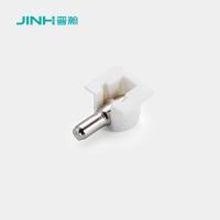 China Jh-4015 Office Storage Shelves Furniture Shelf Pegs, Heavy-Duty White Abs Plastic With Nickel-Plated Steel, For 12mm+ Board Thickness, Invisible Furniture Connector for sale
