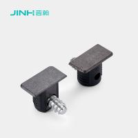 China Jh-4037 Zinc Alloy Shelf Support Pins Layer Board Support, 12x12mm For 15mm+ Furniture Panels, Electroplated Finish for sale