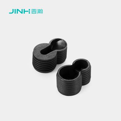 China JH-4053 Black ABS Invisible panel shelves plastic shelf pegs, for Boards Over 15mm, 16.7x8.7mm, Heavy-Duty & Seamless​ for sale