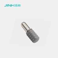 China JH-4062 Nickel Plated Layer Support Bracket, 20mm Length for 15mm+ Board, Steel Core with Grey Rubber Sleeve, Heavy-Duty Shelf Pin for sale