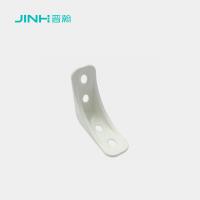 China JINHAN JH-17009 15x30mm L-Shape Plastic Corner Bracket, 4-Hole Injection Molded High-Strength Furniture Connector for Hidden Cabinet & Wardrobe Assembly for sale