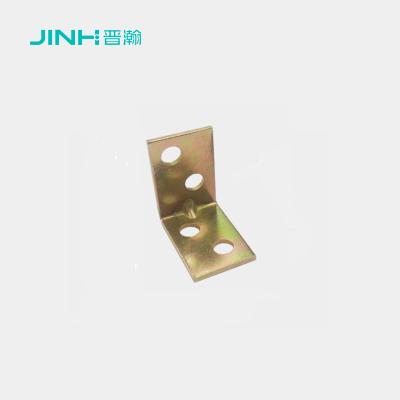 China JINHAN JH-17012 19.5mm Heavy Gauge Steel Corner Bracket, Zinc Plated Hidden Fastener for Cabinet & Wardrobe Reinforcement for sale