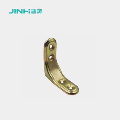China JH-17014 Metal Corner Bracket for Furniture - 26x42mm Heavy Gauge Steel, Concealed Installation, Four-Hole Design, Electro-Galvanized for sale