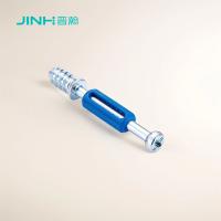 China JINHAN JH-2112 40mm Minifix Connector Dowel, Cold Rolled Carbon Steel with Nylon Sleeve, Triple Cam Lock Fastener for 15mm+ Cabinet & Wardrobe Panels for sale