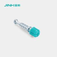 China JH-2147 Minifix Spreading Bolt & Dowel, Cold Rolled Steel with 4-Wing Nylon Plug for 15mm+ Board, Compatible with Minifix Cam Lock for sale