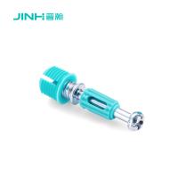 China JH-2159 32mm Minifix / Dowel Screw with Nylon Anchor - 12N Torque, Blue Zinc Plated Bolt, for 15mm+ Panels | OEM/ODM for sale