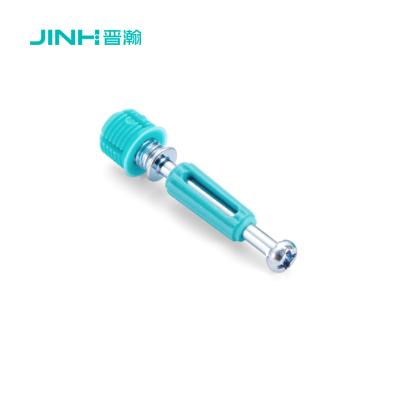 China JH-2162 Furniture Connector Set: Eccentric Cam Locking System, 41mm Steel Bolt with Nylon Expansion Sleeve, Blue Zinc Plated, for 15mm+ Board, High Torque Fasteners for sale