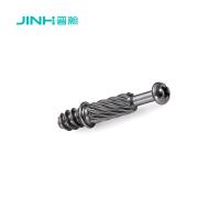 China JH-2169 Black Nickel Coated Connecting Bolt for Eccentric Furniture Fastener, 32mm Length, Cold Drawn Carbon Steel, for 15mm+ Panel Assembly for sale