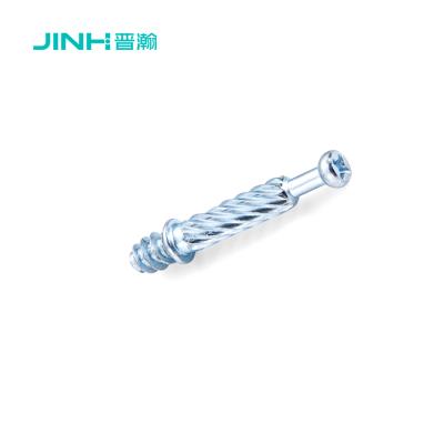 China Jinhong JH-2171 Eccentric Cam Lock Connecting Screw Bolt for Furniture, 40mm Cold-Drawn Steel with Blue Zinc, High Torque for 15mm+ Board for sale