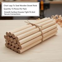 China Chair Legs To Seat Wooden Dowel Rods Quantity 15 Pieces Per Pack Smooth Surface Ensures Tight Fit And Secure Connections for sale