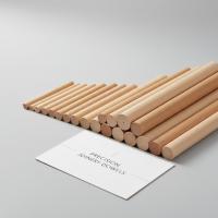 China Smooth Surface Wooden Dowel Pins In Sizes Ranging From 3mm To 20mm Featuring Natural Wood Color Light Brown To Beige Ideal For Precision Joinery for sale