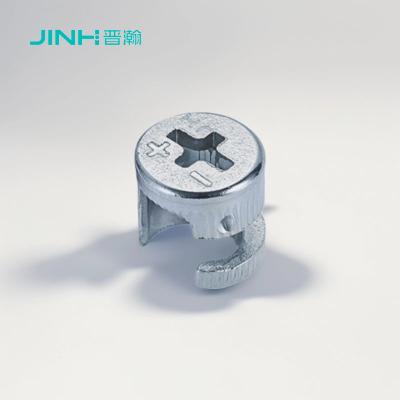 China 16mm Length Minifix Cam Lock Zinc Alloy Durable Connector Suitable for Cabinet Assembly and Furniture Panel Installation for sale