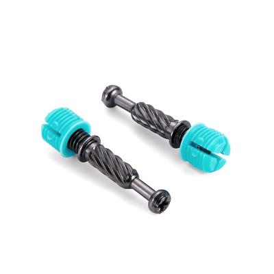 China 40mm Length Minifix Joint Bolt Expansion Anchoring Principle Precision Engineered Furniture Connector for Easy Assembly for sale