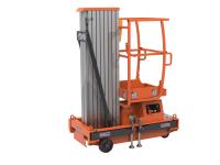 China Push Around Single Vertical Mast Lifts With Multiple Automated Safety Configurations for sale