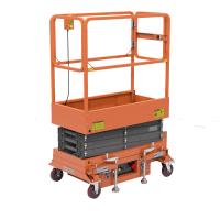China Indoor Push Around Hydraulic Mini Scissor Lift Compact Design for sale