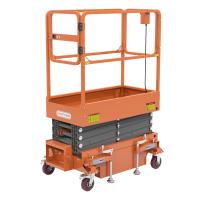China Indoor Push Around Hydraulic Mini Scissor Lift Compact Design for sale