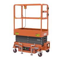 China Indoor Push Around Hydraulic Mini Scissor Lift Compact Design for sale