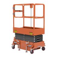 China Indoor Push Around Hydraulic Mini Scissor Lift Compact Design for sale
