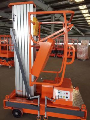 China Push Around Aluminium  Vertical Mast Lifts Strong Structure Smooth Lifting for sale