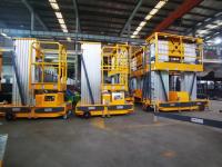 China Push Around Aluminium  Vertical Mast Lifts Strong Structure Smooth Lifting for sale