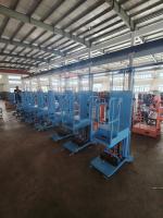 China Easy to move Semi Electric Aerial Stock Picker Lift With Bule Colour for sale