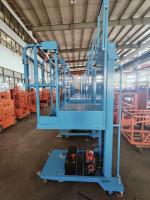 China Easy to move Semi Electric Aerial Stock Picker Lift With Bule Colour for sale