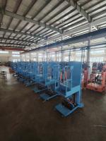 China Easy to move Semi Electric Aerial Stock Picker Lift With Bule Colour for sale