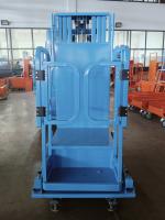 China Easy to move Semi Electric Aerial Stock Picker Lift With Bule Colour for sale