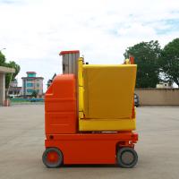 China Self Propelled Electric Tiltable Vertical Mast Lifts  For Factory Workshops for sale