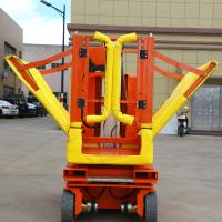 China Self Propelled Electric Tiltable Vertical Mast Lifts  For Factory Workshops for sale