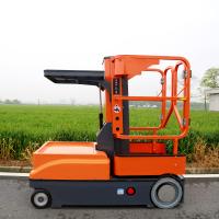 China All-Electric Stock Picker Vertical Mast Lifts With Variety Of Safety Functions for sale