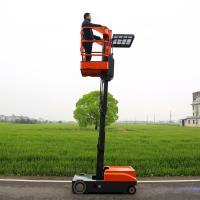China All-Electric Stock Picker Vertical Mast Lifts With Variety Of Safety Functions for sale