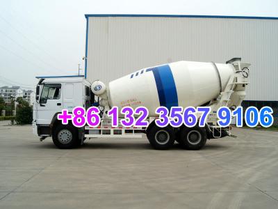 China 8CBM 9CBM 10 CBM HOWO Chassis 6x4 HJS5256GJBHA Cement Mixer Truck For Colombia for sale