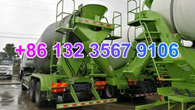 China 8CBM 9CBM 10 CBM HOWO Chassis 6x4 HJS5256GJBHA Cement Mixer Truck For Peru for sale