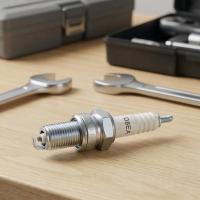 China Clean Burn Heat Resistant Strong Structure D8EA Spark Plug for Mopeds for sale