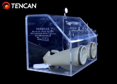 China Convenient Operation 10mm Acrylic Glove Box Clear For Chemistry Lab for sale