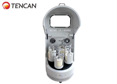 China 4 Mill Jars Vertical Laboratory Ball Mill Semi - Circle Round Shape Micron Powder Milling Use for sale