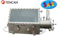 China Stainless Steel PMMA Vacuum Glove Box for Laboratory 600*500*500mm Chamber Size for sale