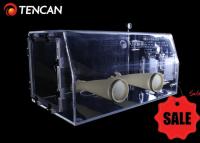 China GBT-30A Transparent Laboratory Glove Boxes Gas Management Systems Inert PMMA 30mm Thickness for sale