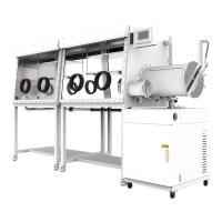 China Laboratory Use GBP750S-4(1800) Inert Gas Glovebox Regeneration System With 4 Gloves for One Side for sale