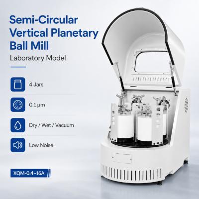 China 16L Capacity Planetary Ball Mill with Four-Jar Synchronous Operation for 0.1μm Nano Powder Grinding for sale