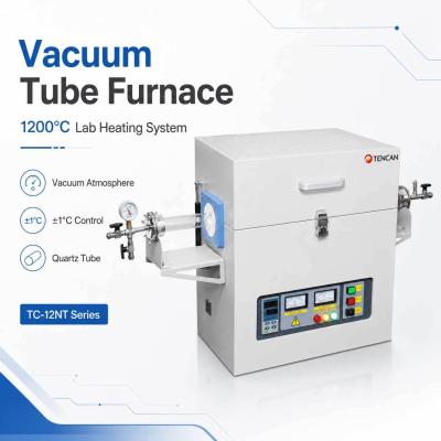 China TENCAN 1200C 1400C 1600C Horizontal Vacuum Tube Furnace Split Laboratory Sintering CVD Quartz Alumina Tube Oven for sale